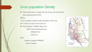 Population Density Model In Dhaka Metropolitan City | PPTX