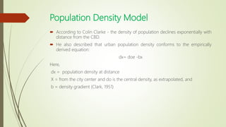 Population Density Model In Dhaka Metropolitan City | PPTX