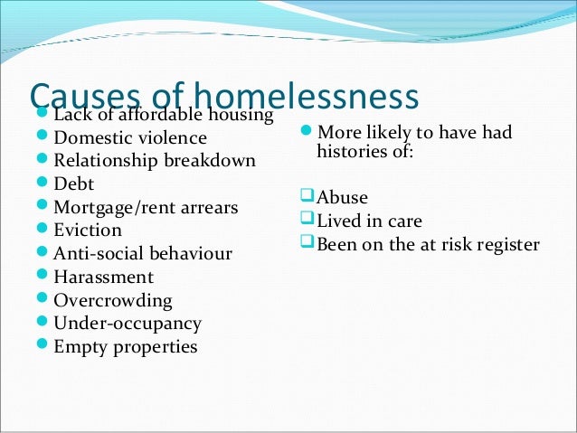 Assessing the health needs of homeless families