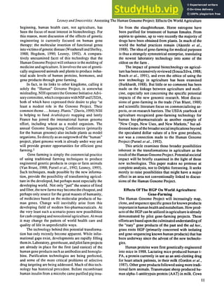 Assessing the Human Genome Project Effects on world agriculture.pdf