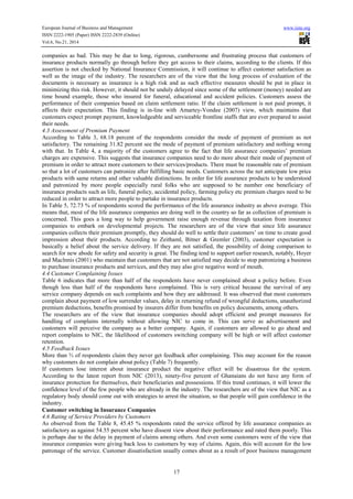 Assessing the life insurance industry in ghana | PDF