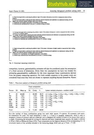 Assessing therapeutic problem solving skills empirical analysis of a ...