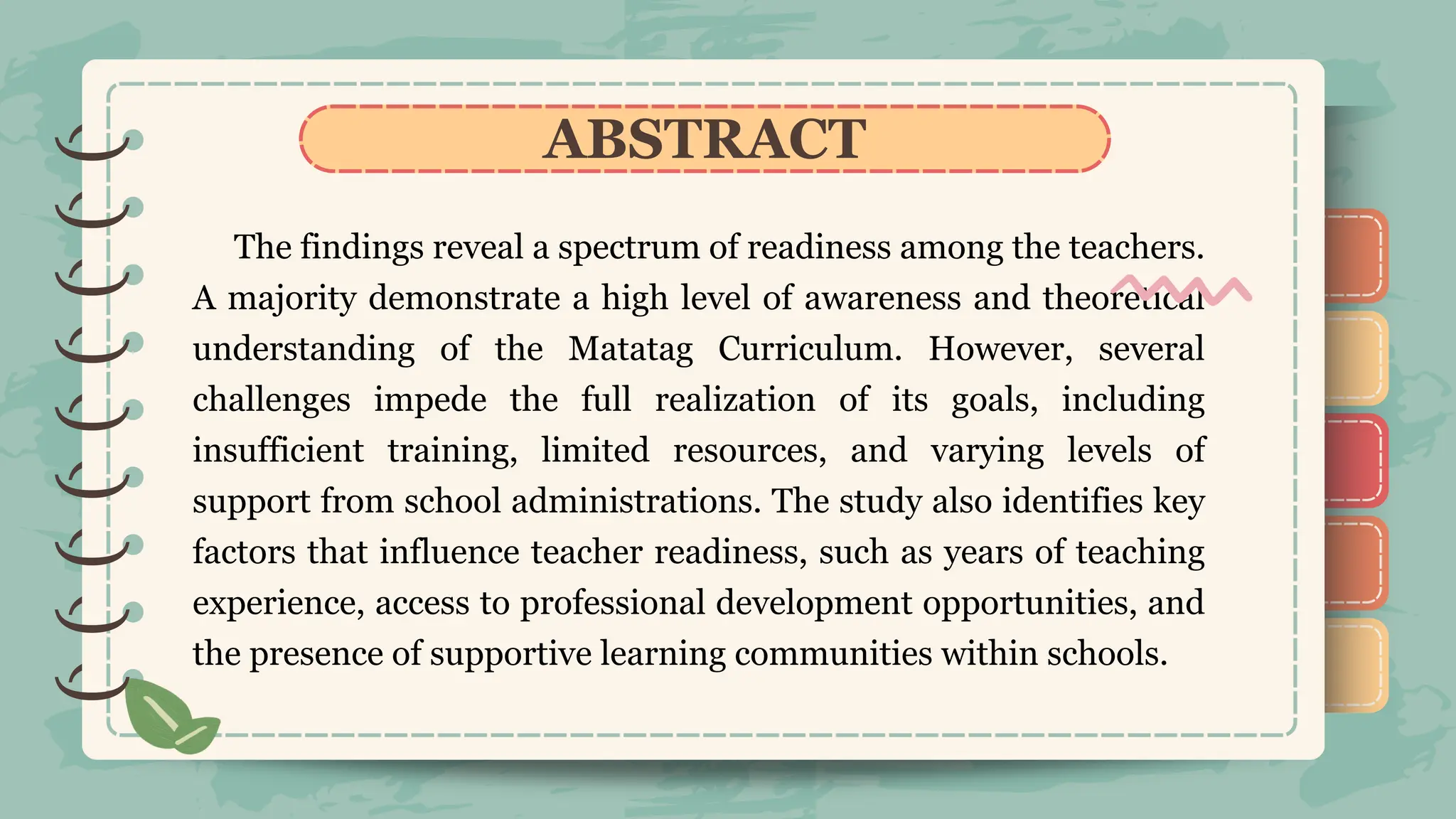 Research on MATATAG CURRICULUM: Assessing the Readiness of Elementary ...