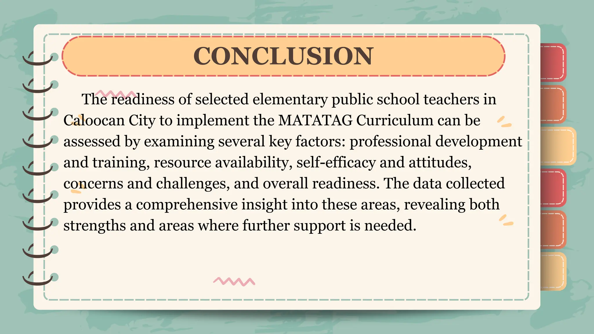 Research on MATATAG CURRICULUM: Assessing the Readiness of Elementary ...