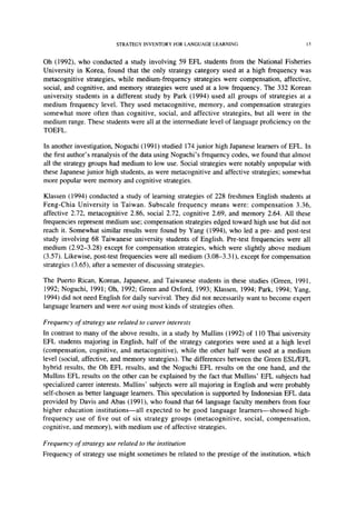 Assessing the use of language learning strategies worldwide with the ...