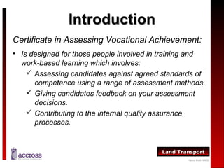 Assessing vocational achievement | PPT