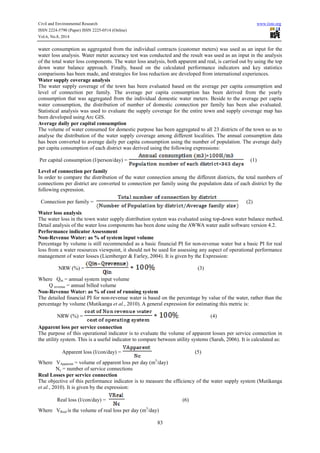 Assessing water supply coverage and water losses | PDF