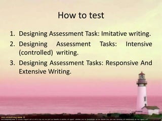 Assessing writing | PPTX