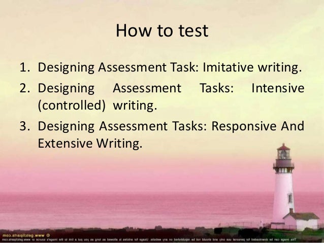 Assessing writing