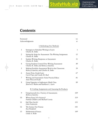 Assessing Writing Across The Curriculum | PDF