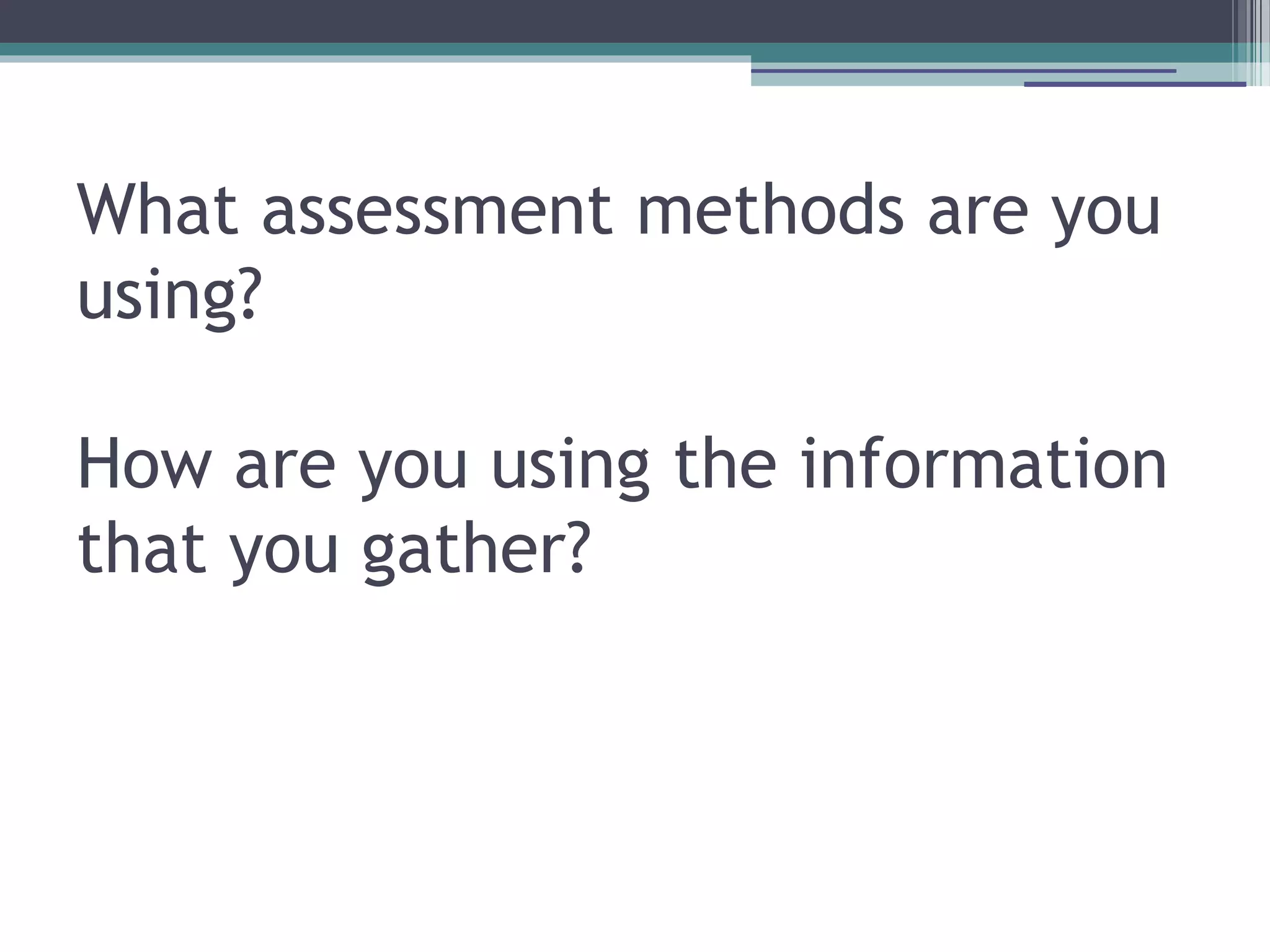 Qualitative Assessment In Library Instruction Ppt