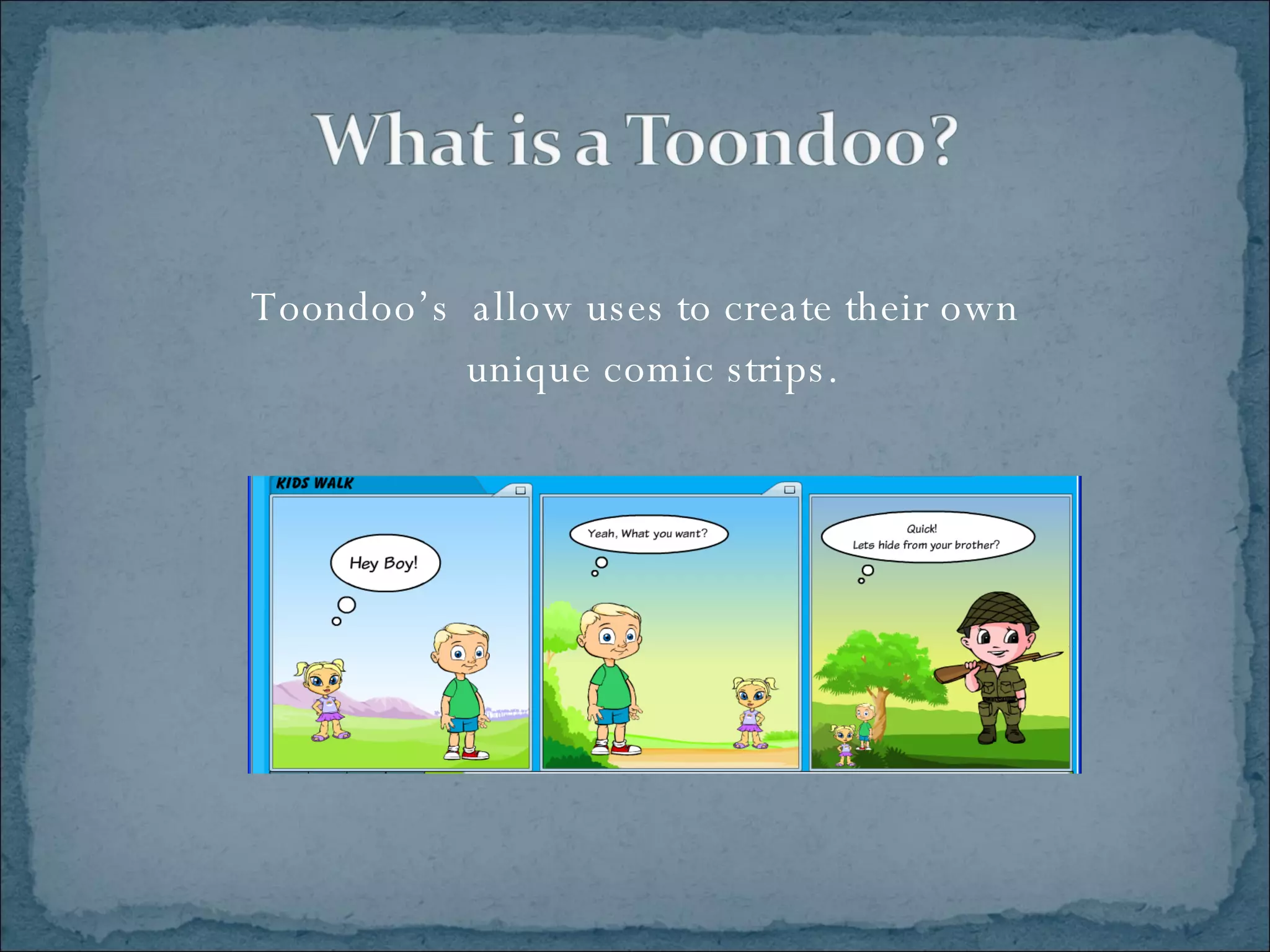 How to create a Toon Doo | PPT | Computing | Technology & Computing