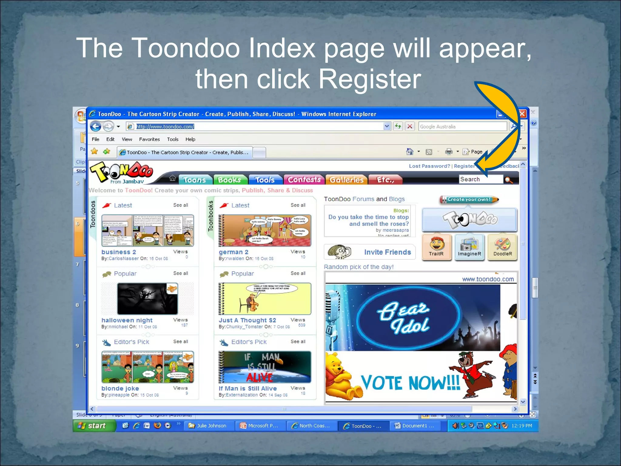 How to create a Toon Doo | PPT | Computing | Technology & Computing