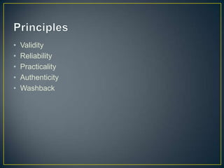 Assessment in language teaching | PPTX