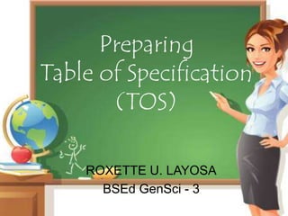 preparing a TOS | PPTX