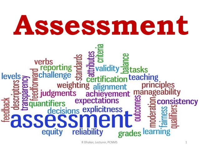 Assessment.....ppt | Educational Assessment | Education