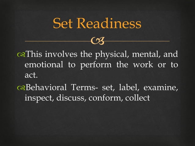 Chapter 5 Cognitive, Psychomotor and Affective Domains of Objectives as ...