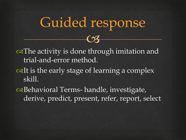 Chapter 5 Cognitive, Psychomotor and Affective Domains of Objectives as ...