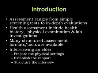 Elder Assessment | PPT