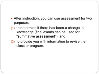 Assessment in Education | PPTX