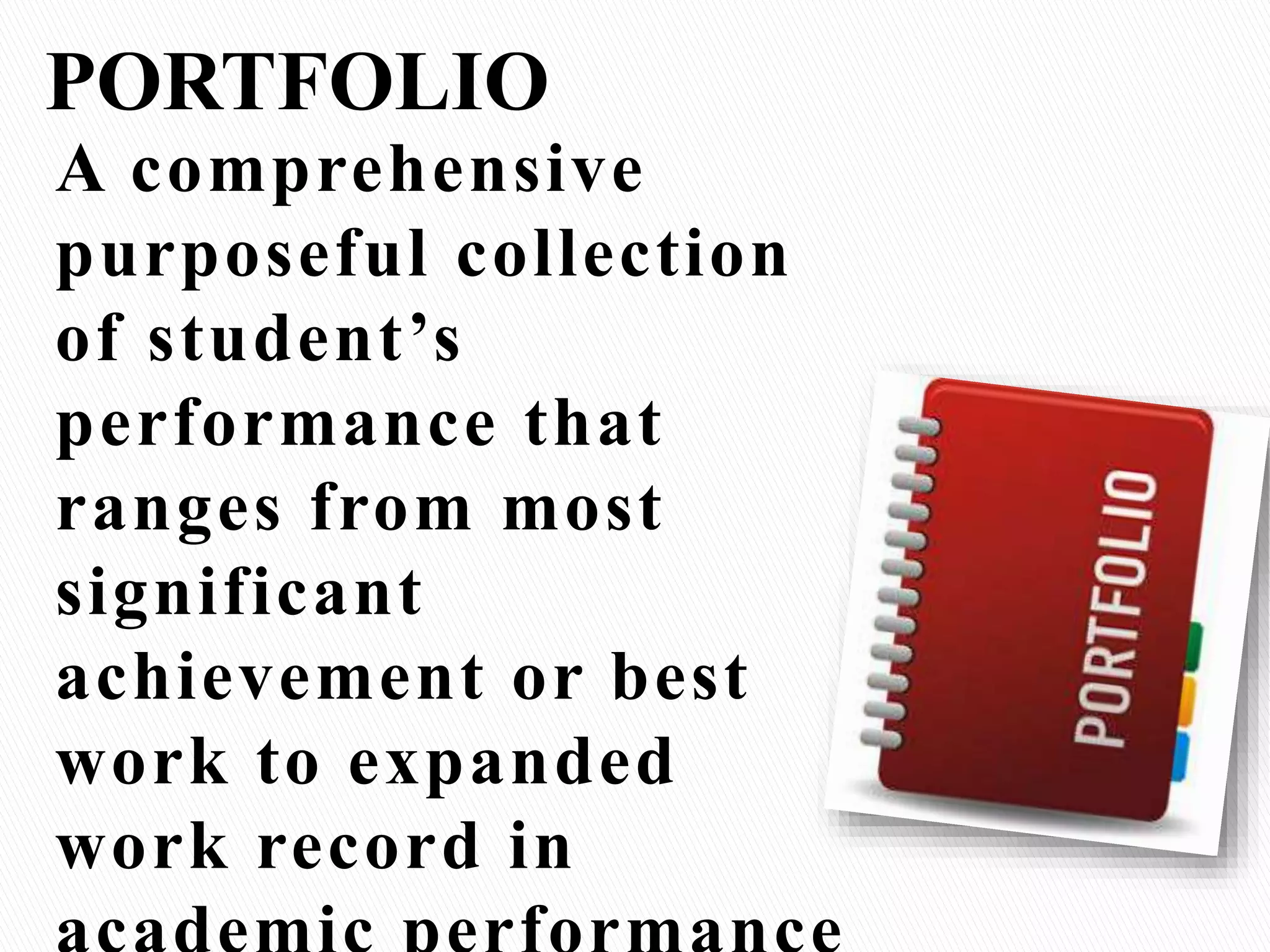 Portfolio Assessment | PPTX