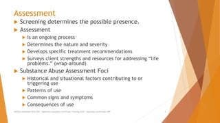 Assessment-Addiction Counselor Exam Review | PPT