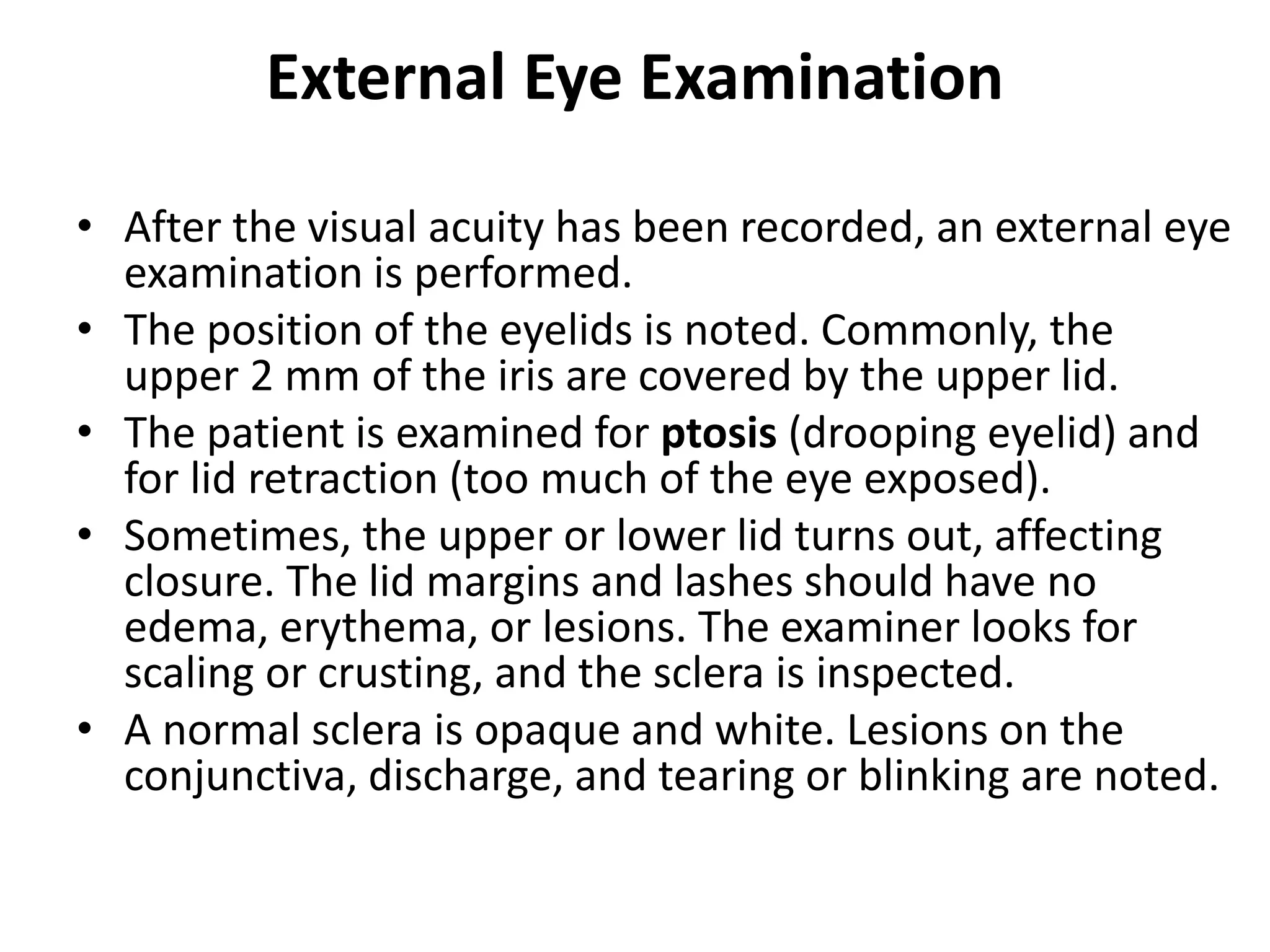 EYE Assessment | PPTX