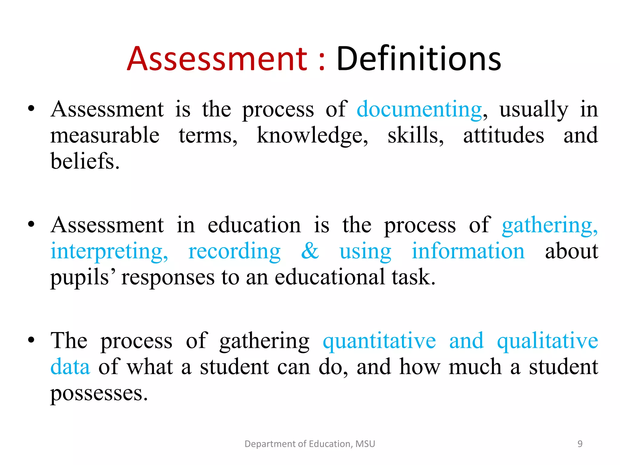 Assessment | PDF