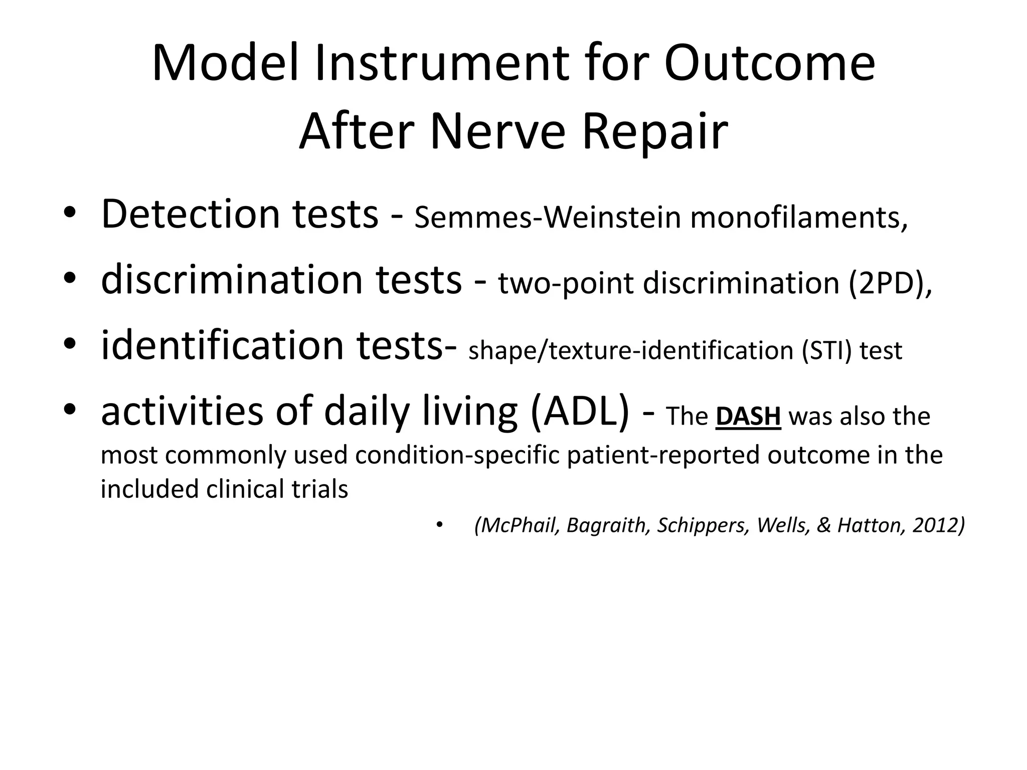 Assessment of peripheral nerve surgery | PPTX