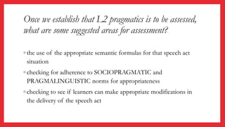 Assessing Pragmatics | PPT