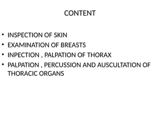 assessment of chest ,thorax of children. | PPT