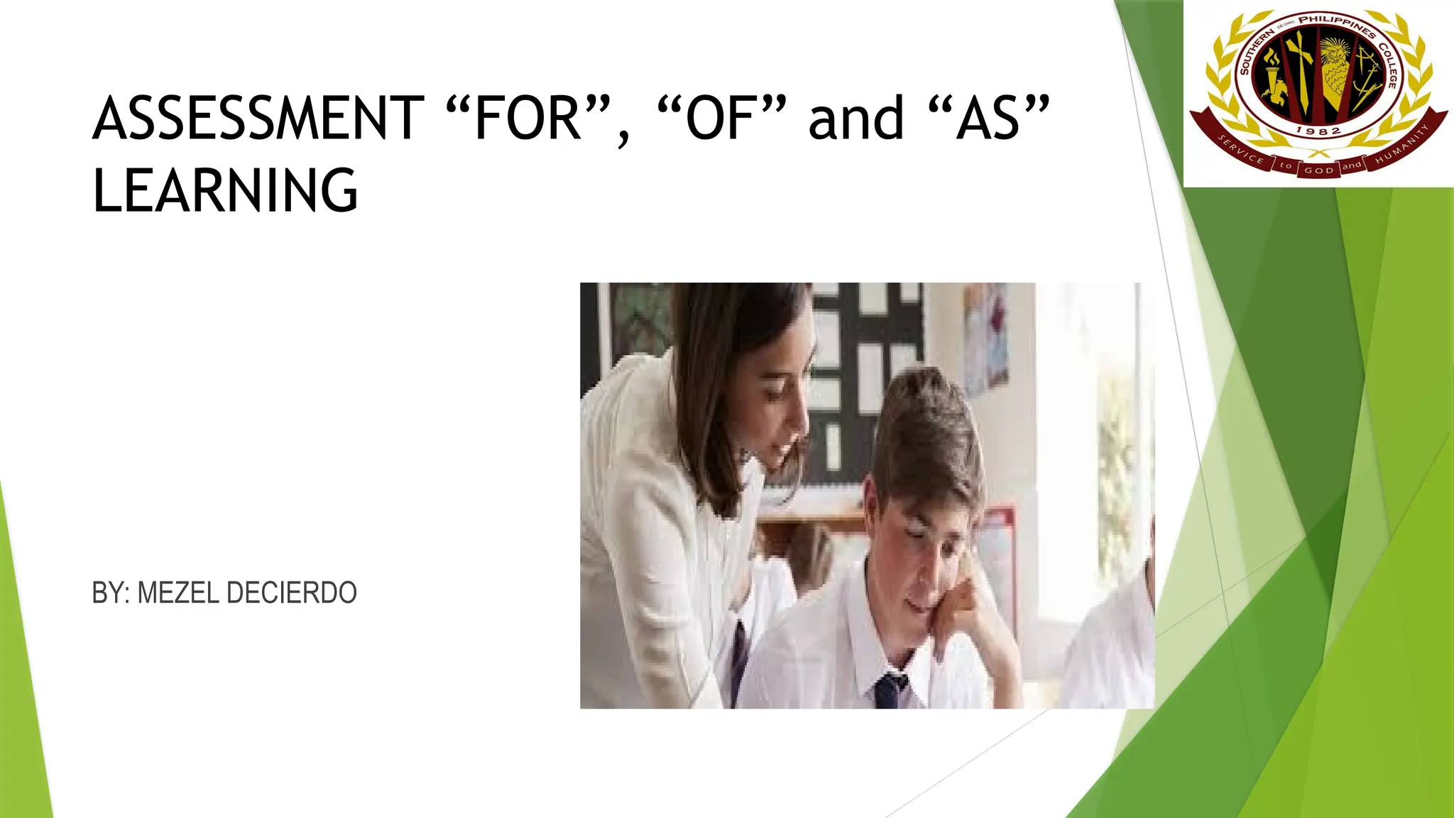 Assessment.pptx Assessment of, for, as , | PPTX