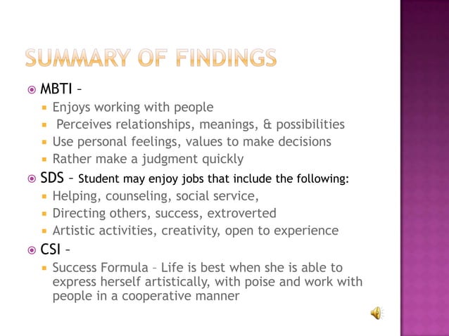 Assessment.career case study | PPT