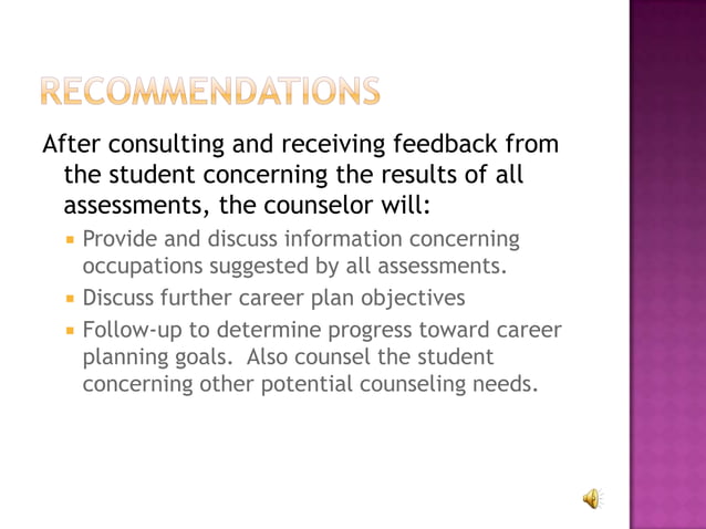 Assessment.career case study | PPT | Free Download