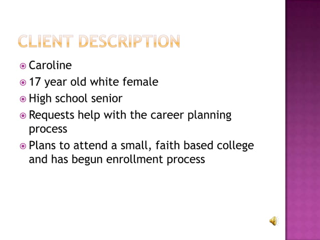 Assessment.career case study | PPT