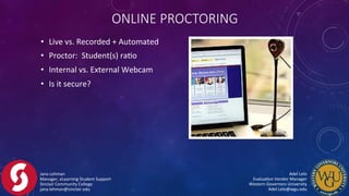 Assessment Delivery and Proctoring | PPT | Free Download