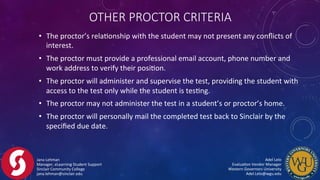 Assessment Delivery and Proctoring | PPT