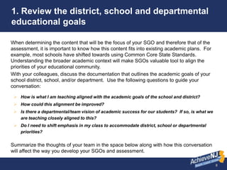 Assessment developing an sgo work for merge 0 | PPT