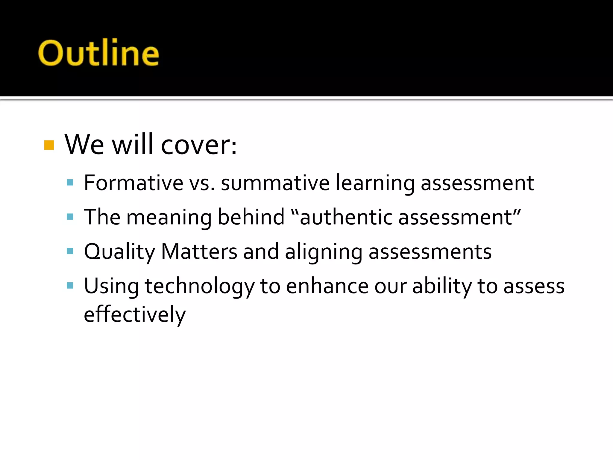 Assessment Tools and Strategies | PPTX