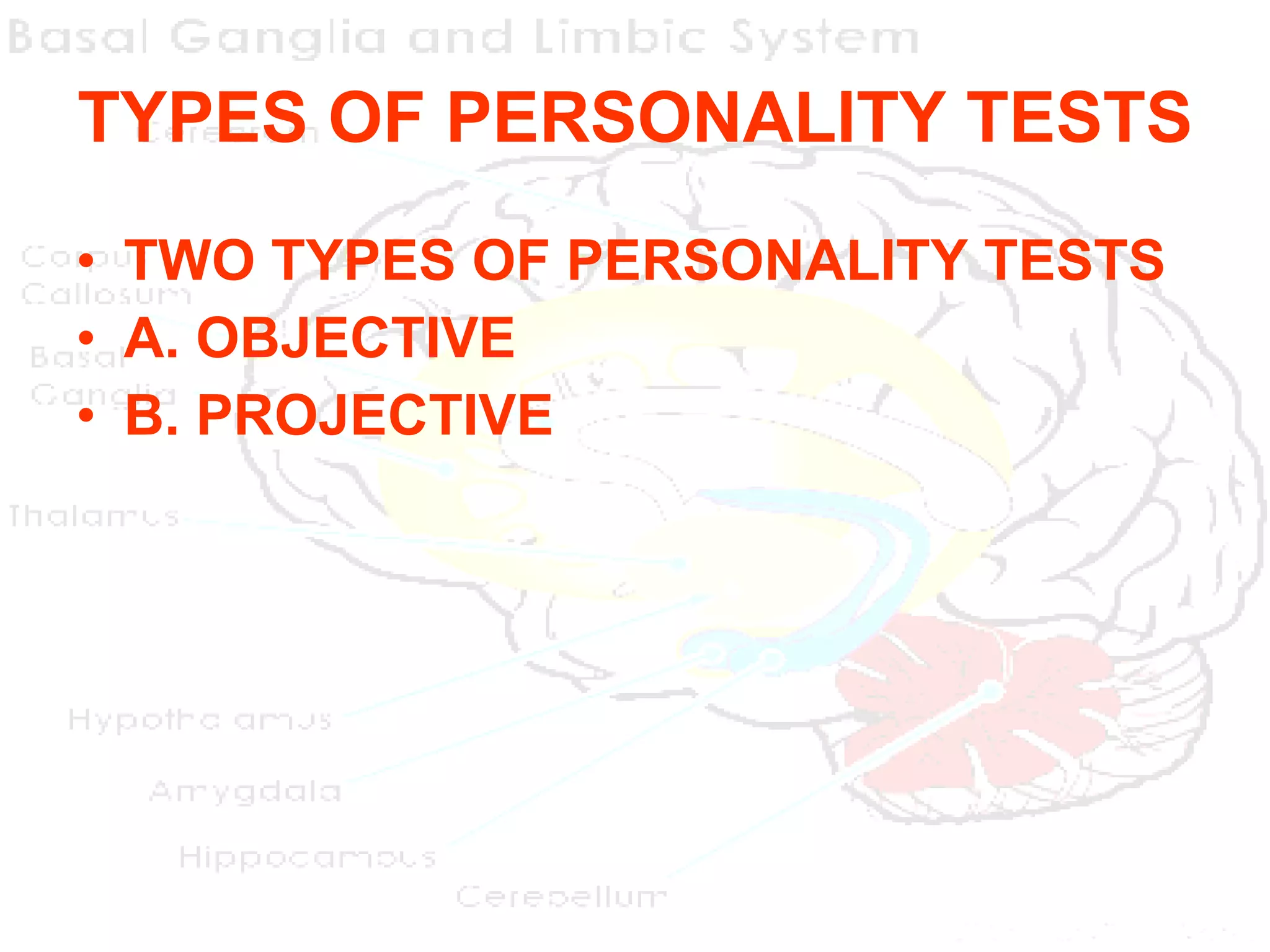 Assessment of personality and intelligence | PPT | Brain and Nervous ...