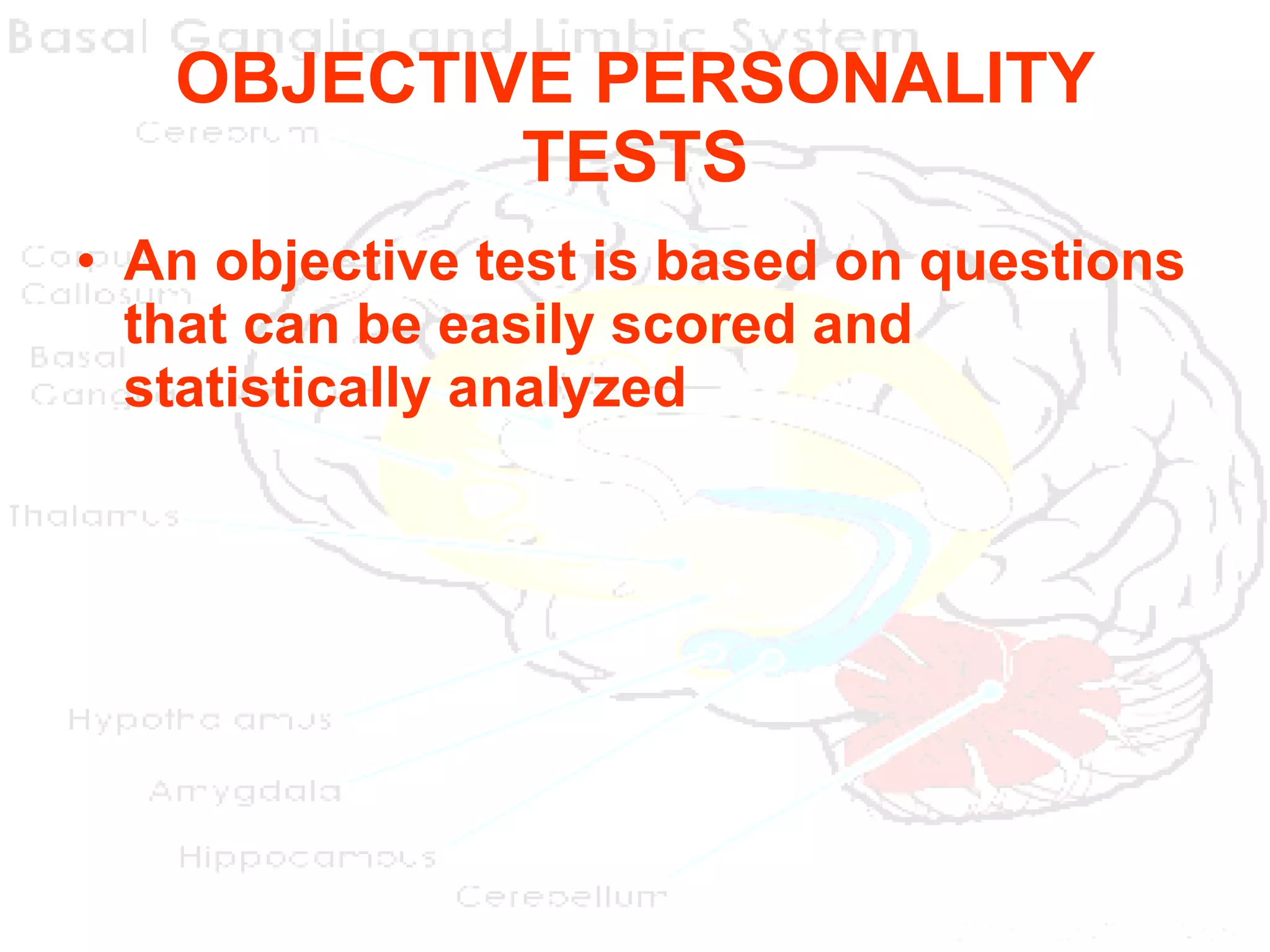 Assessment of personality and intelligence | PPT | Brain and Nervous ...
