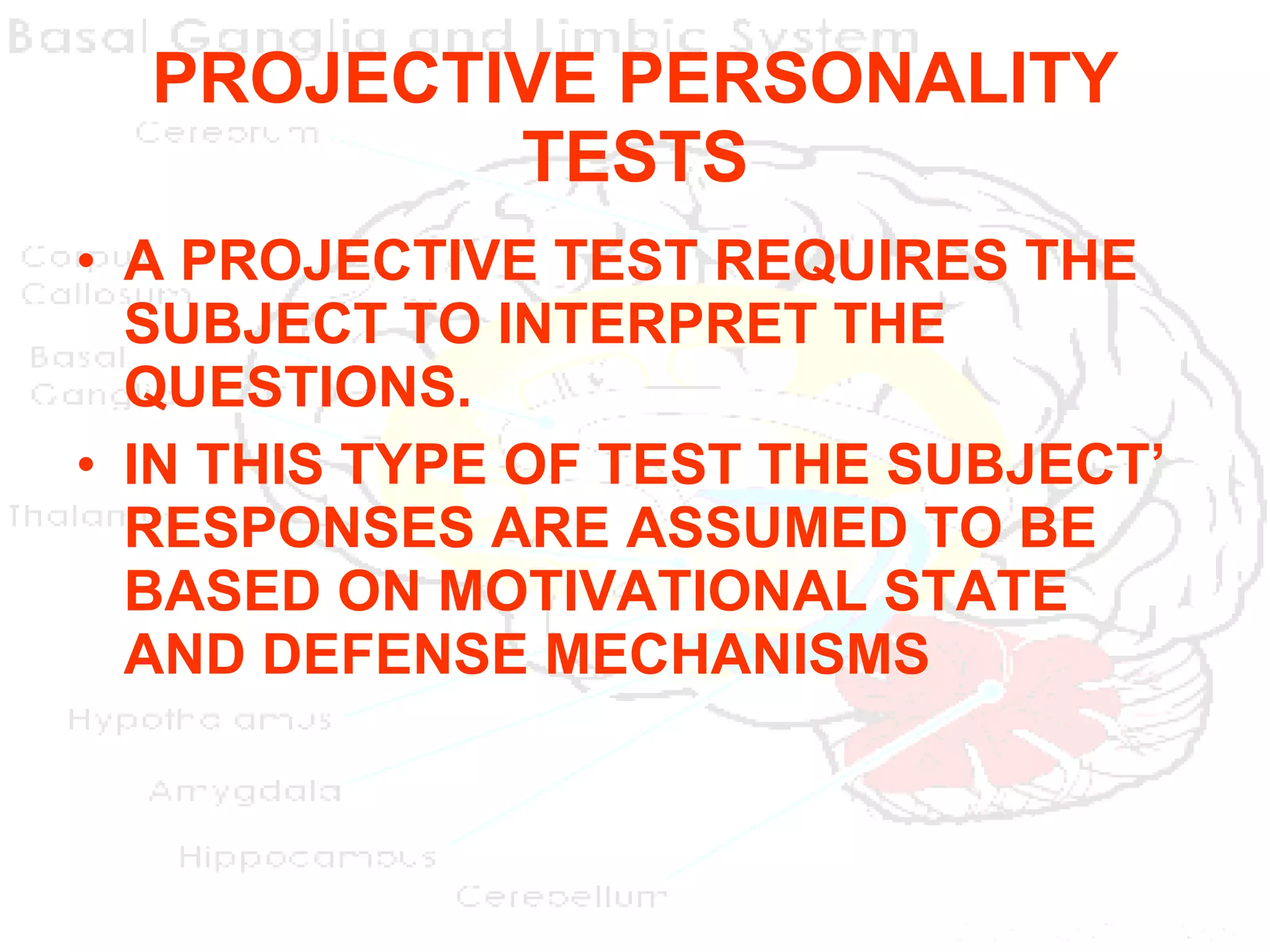 Assessment of personality and intelligence | PPT | Brain and Nervous ...