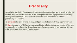 Assessment in Learning ( Characteristics) | PPT
