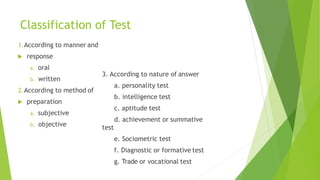 Assessment in Learning | PPTX