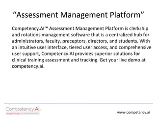 Assessment Management Platform | PPT