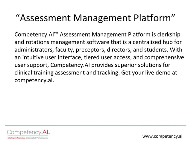 Assessment Management Platform | PPT