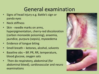 Assessment of an unconscious/comatose patient | PPTX
