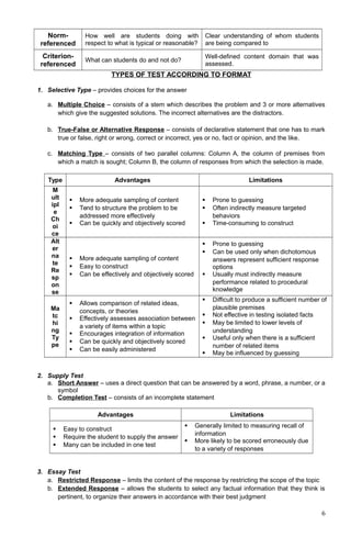 Assessment-of-learning | PDF