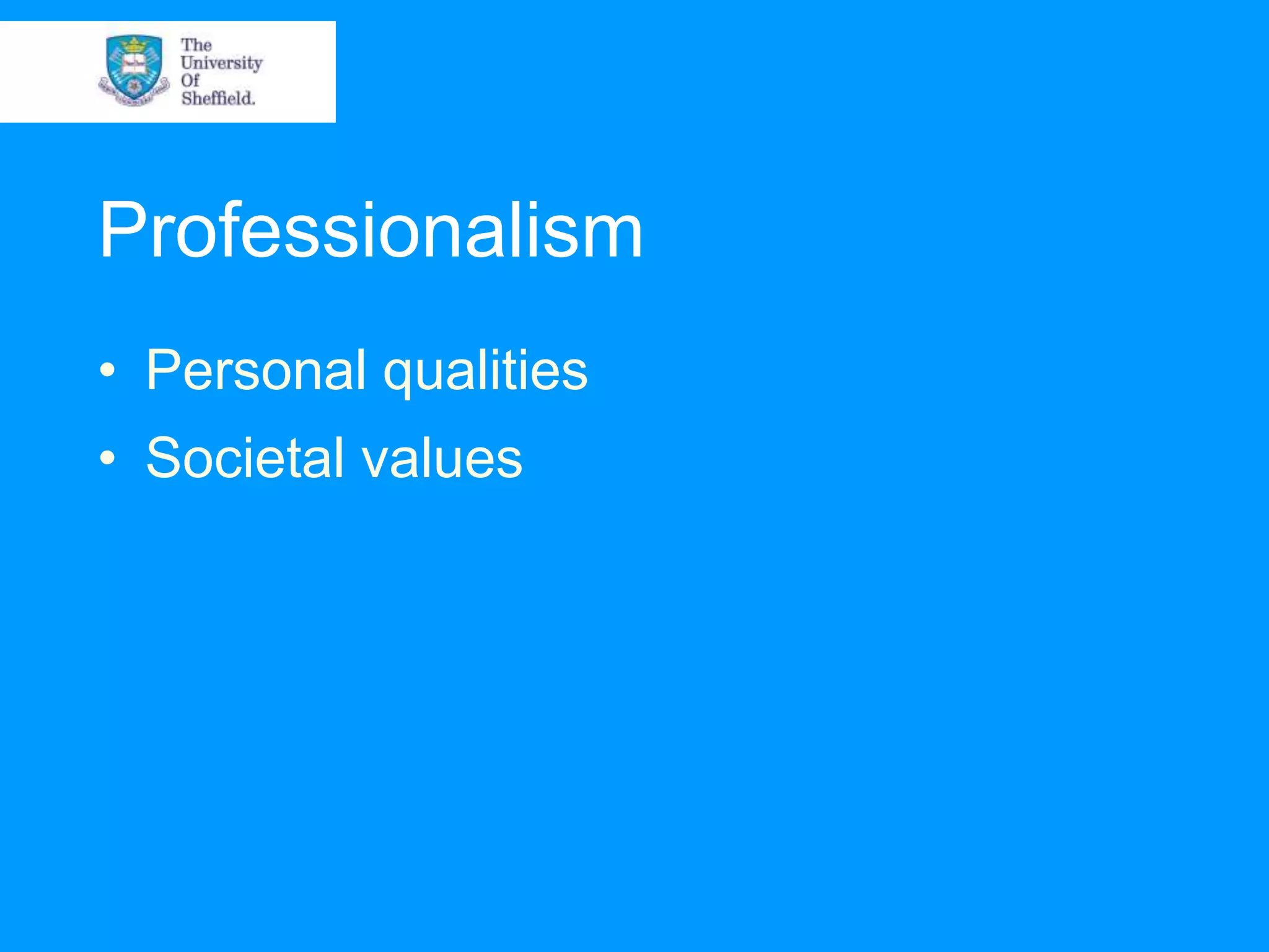 Assessment of Professionalism in Dental Education | PPTX