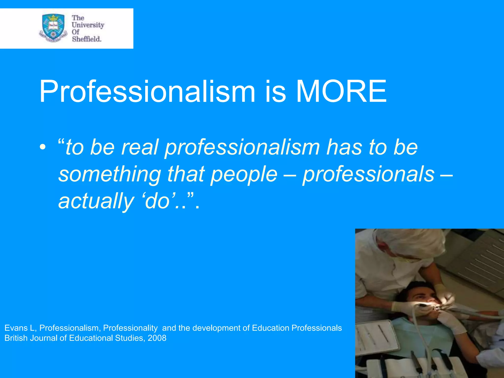 Assessment of Professionalism in Dental Education | PPTX
